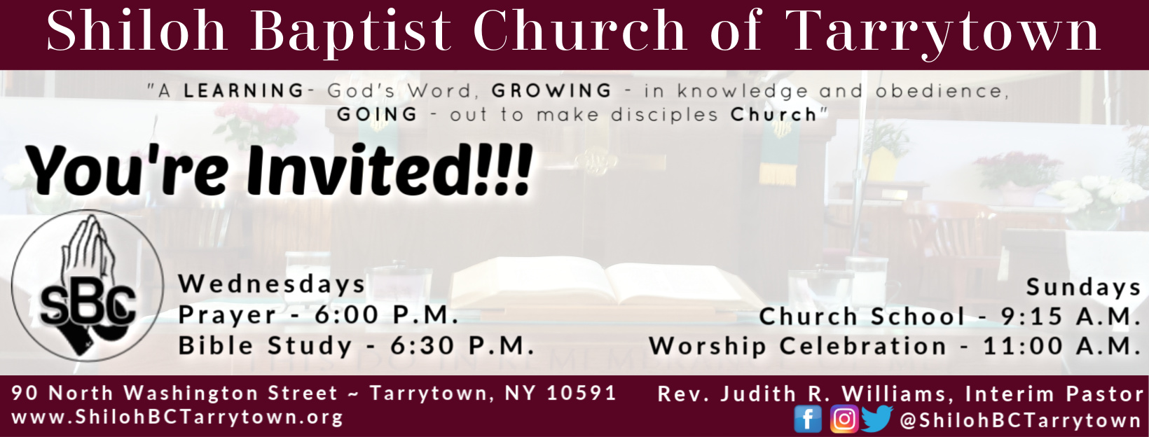 SBC Banner 2020 – Welcome to Shiloh Baptist Church, Tarrytown