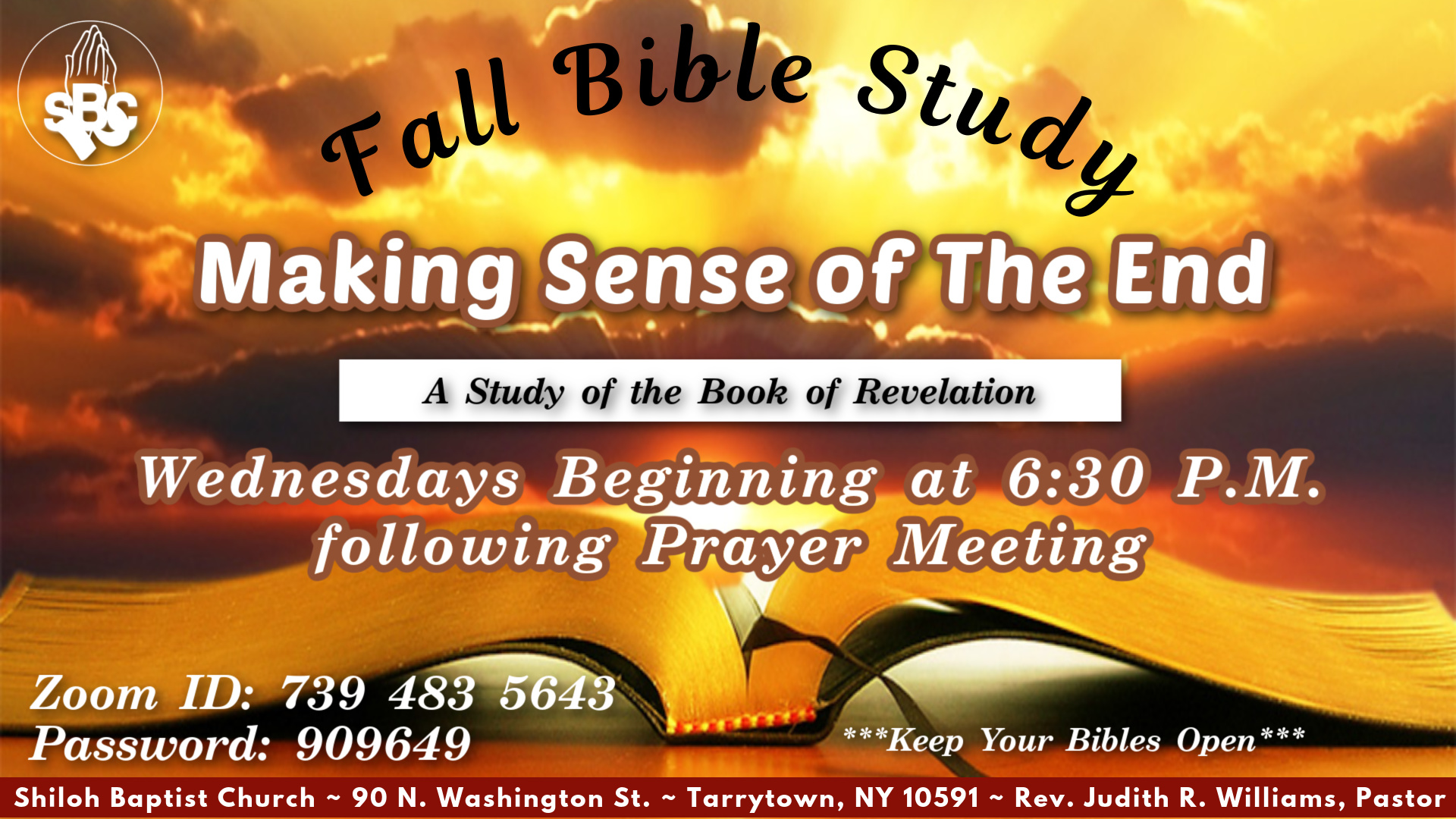 Update – Revelation Bible Study – Welcome to Shiloh Baptist Church ...