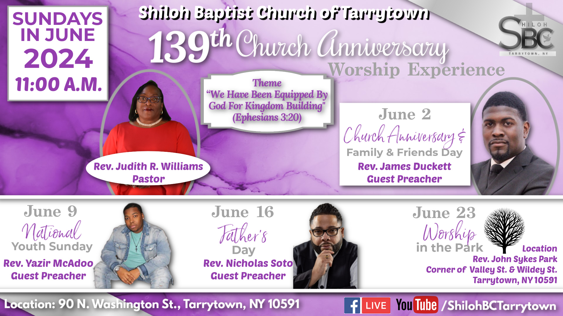 2024 – CHURCH ANNIVERSARY Worship Celebration – Welcome to Shiloh ...